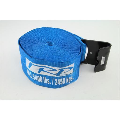 CS430BF Kenworth | Cargo Strap 4-Inch x 30-Foot with Flat Hook Blue ...