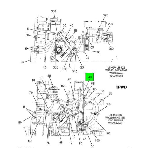 3990597C1 Navistar International | Power Steering Hose Only | Source ...