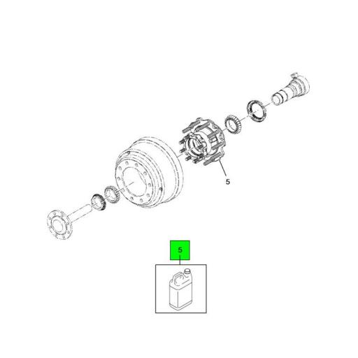 3748346C91 Navistar International | Rear Wheel Hub R Iron 10-285 ...