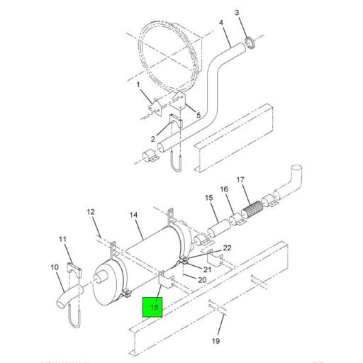 1616653C2 Navistar International | Muffler Support Bracket | Source One ...