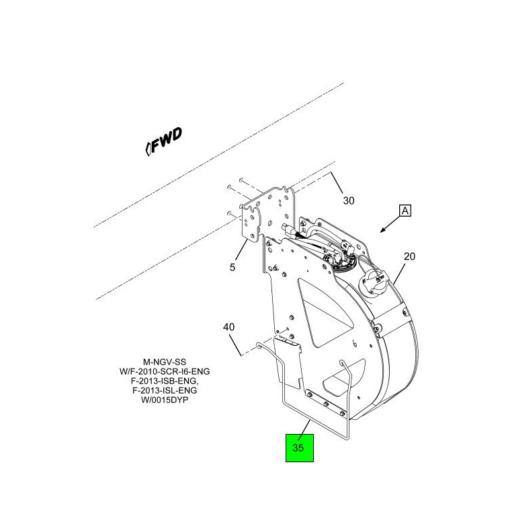 4035190C1 Navistar International | Mud Flap Guard | Source One Parts Center