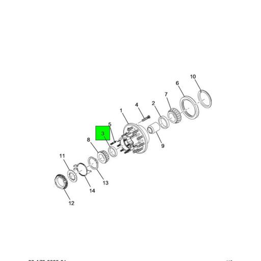 2518410C1 Navistar International | Outboard Head Cup Bearing | Source ...