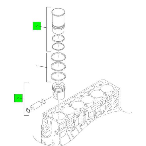 1825689C92 Navistar International | Piston and Sleeve Kit | Source One ...