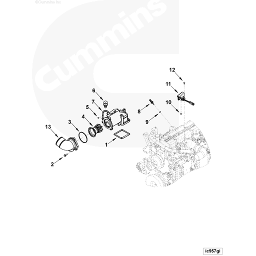 4937967 Cummins | Air Intake Connection | Source One Parts Center
