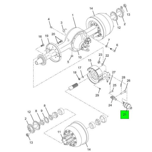 ZAJ3420051 Navistar International | Brake Chamber Combination TR2420-24 ...