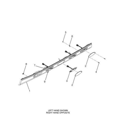 3686086C91 Navistar International | Cab Skirt Panel Assembly Chrome ...