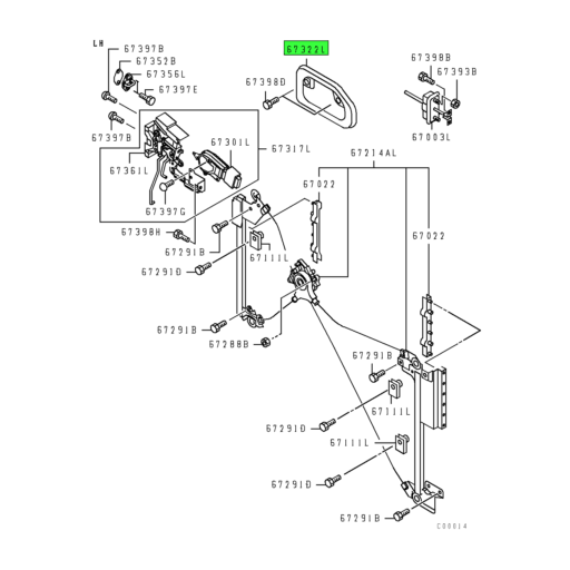 MK403650 Mitsubishi FUSO | Left Hand Front Door Outside Handle | Source ...