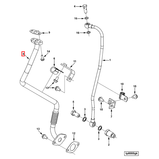 C6205518431 Cummins | Turbocharger Oil Drain Tube | Source One Parts Center
