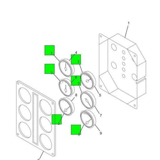3558949C1 Navistar International | Left Instrument Cluster Light Lens ...