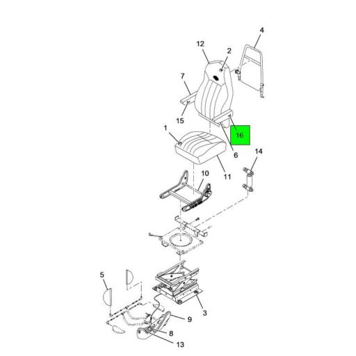 2607773C1 Navistar International | Seat Armrest Cover Left | Source One ...