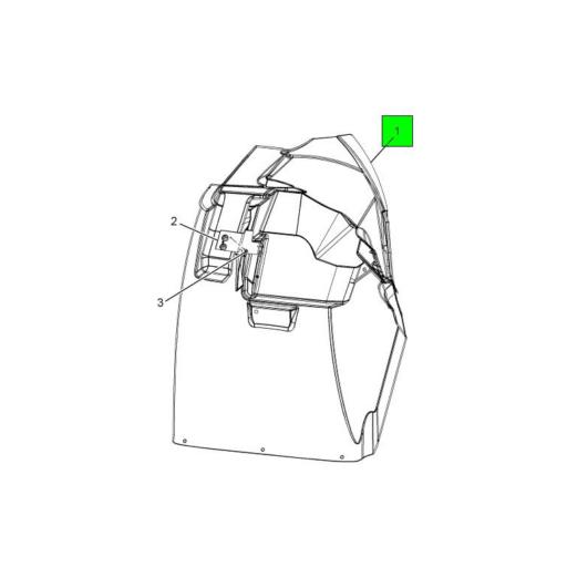 3544856C6 Navistar International | Front Fender Extension Left No Mud ...