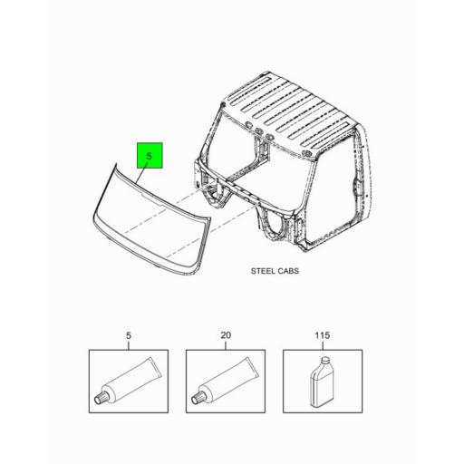 4170235C1 Navistar International | Windshield Glass Solex with ...
