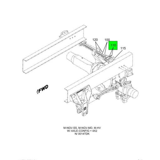 3737457C91 Navistar International | Transverse Torque Rod Assembly ...