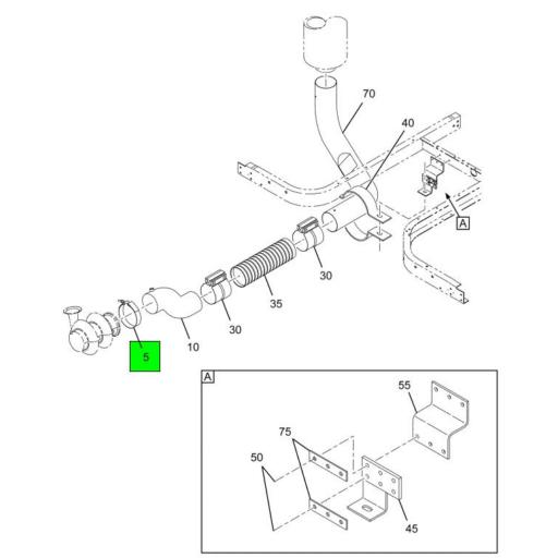 3553803C1 Navistar International | Exhaust Pipe Clamp and Turbo Clamp ...