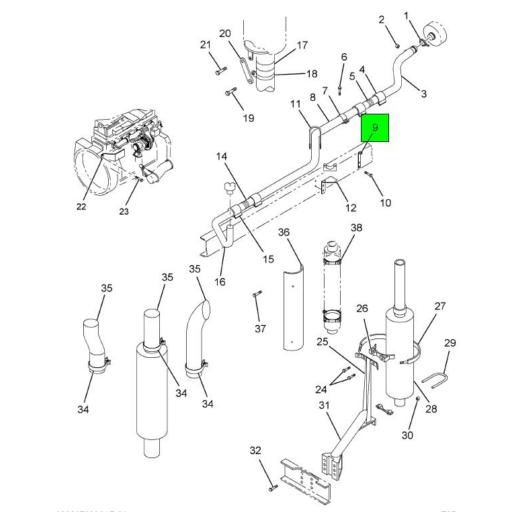 2011983C1 Navistar International | Exhaust Pipe Bracket | Source One ...