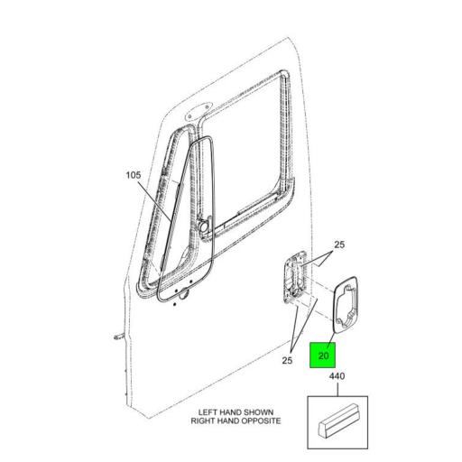 3576482C1 Navistar International | Bezel Door Outer Trim | Source One ...