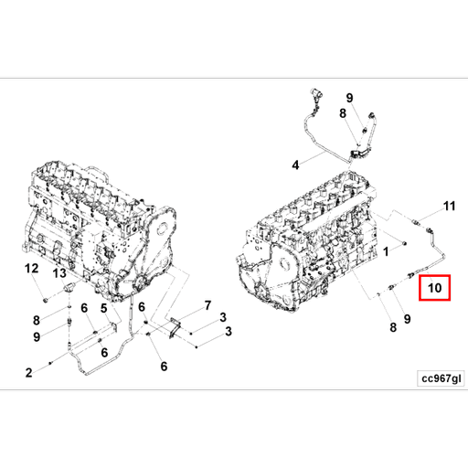 5312917 Cummins | Compressor Water Inlet Tube | Source One Parts Center