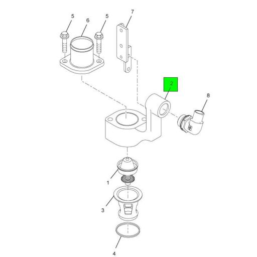 1844261C3 Navistar International | HOUSING THERMOSTAT | Source One ...