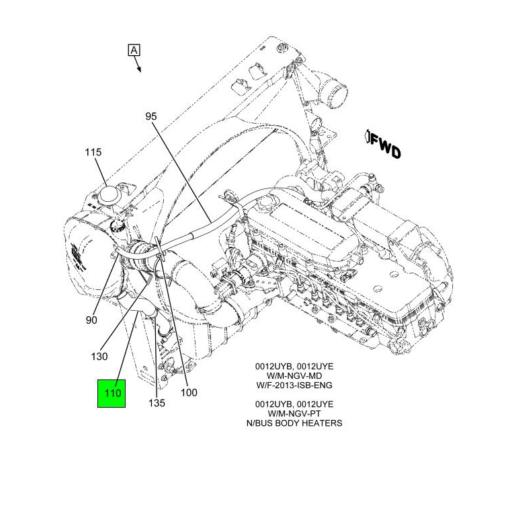 3803513C2 Navistar International | Water Surge Tank Fill Line Hose ...