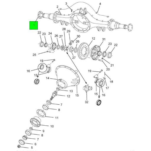3566166C1 Navistar International | GASKET AXLE SHAFT FLANGE | Source ...