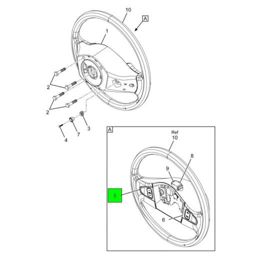 3877809C1 Navistar International | Steering Wheel Switch Left-Hand ...
