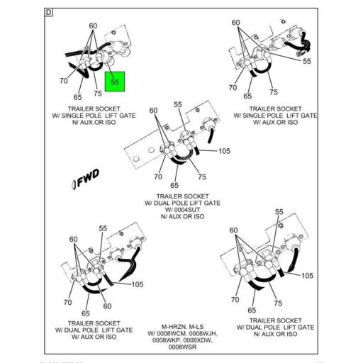 3604562C91 Navistar International | Trailer Socket 2-Pin with Harness ...