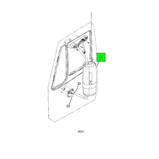 3561588C98 Navistar International | Rear View Mirror Standard Right ...