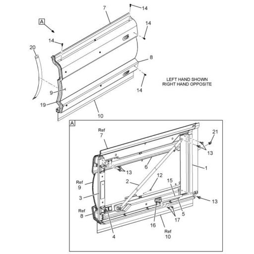 3668215C93 Navistar International | Door Access Chassis Skirt Right ...