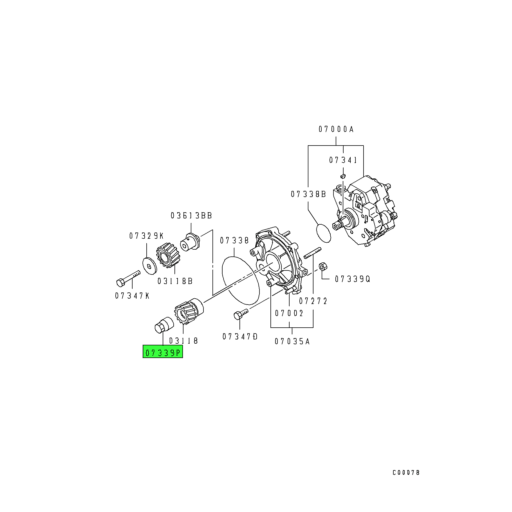 ME222196 Mitsubishi FUSO | Injection Pump Nut | Source One Parts Center