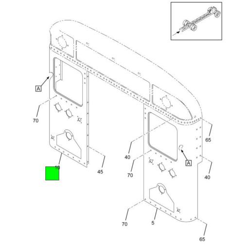 452340001 IC Bus | Rear Left Skin Panel | Source One Parts Center