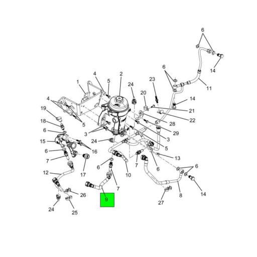 3008385C1 Navistar International | Fuel Supply Hose Pre-Filter | Source ...