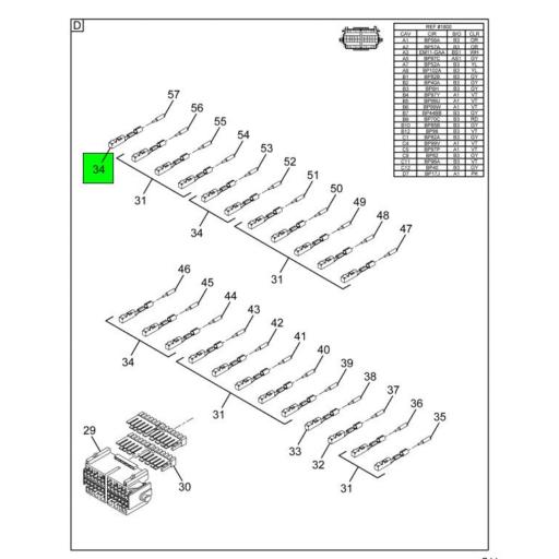 3544884C1 Navistar International | Female Cable Terminal 16-18 Gauge ...