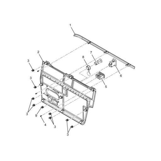 3765015C98 Navistar International | Wing Center Stack Panel IP B ...