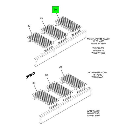 3592165C93 Navistar International | Deck Plate Platform Bright Finish ...