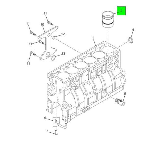 1886563C1 Navistar International | Cylinder Sleeve | Source One Parts ...