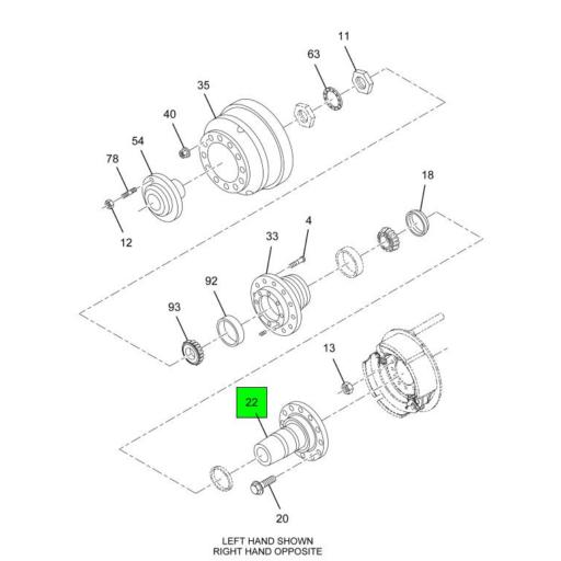 2604069C1 Navistar International | Spindle Axle Housing with Bushing ...