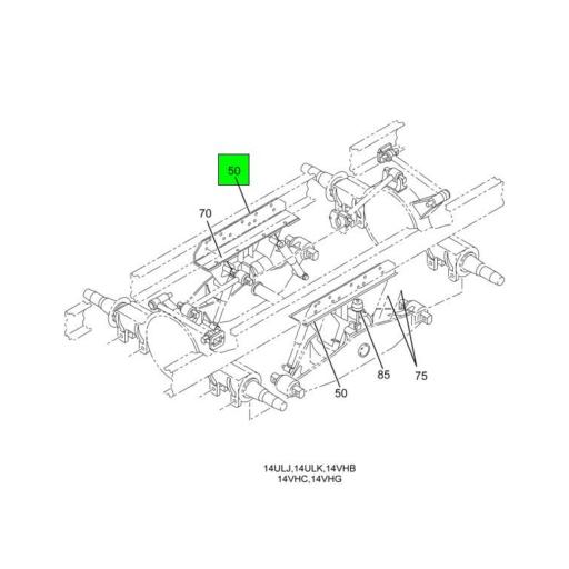 H60686066 Navistar International | Rear Spring Saddle with Equalizer ...