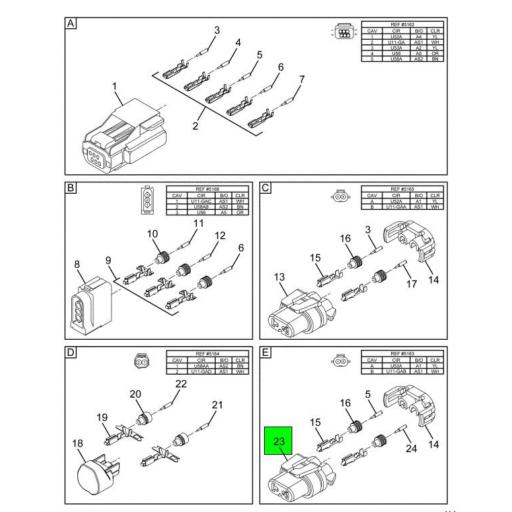 3600046C1 Navistar International | Connector Body 2-Female MP280 ...