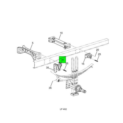 3548531C2 Navistar International | Rear Spring Bracket Right Front ...