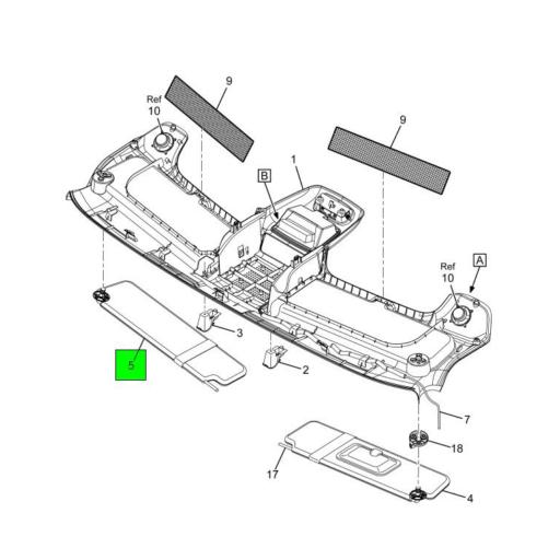 3565231C3 Navistar International | Right Sun Visor | Source One Parts ...