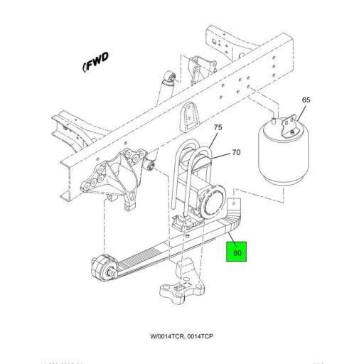 3890521C91 Navistar International | Rear Chassis Spring | Source One ...