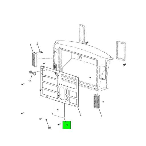 3547256C1 Navistar International | Instrument Panel Option Plate ...