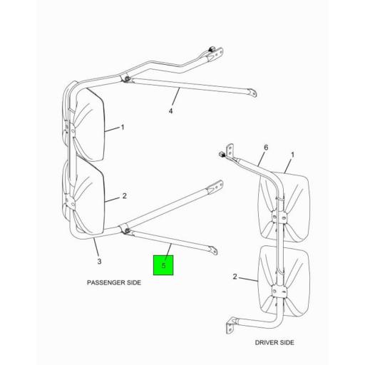 2514738C1 Navistar International | Mirror Arm Assembly Base with ...