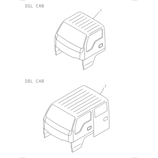 8-97581-492-0 Isuzu | Service Cab Asm | Source One Parts Center