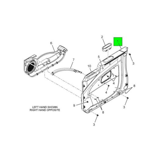 3661242C3 Navistar International | Door Panel Assembly Dark Neutral ...