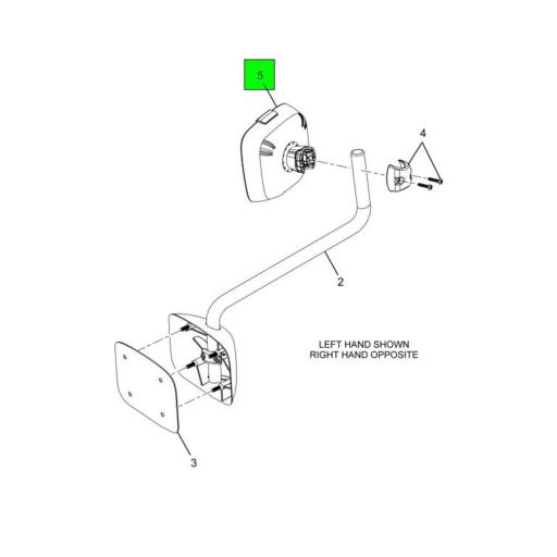 2514639C1 Navistar International | CVX Chrome Mirror Head | Source One ...