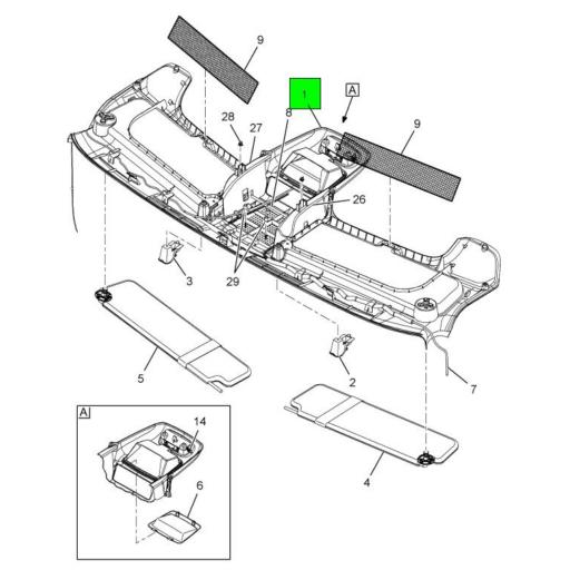 3604881C3 Navistar International | Overhead Console Panel | Source One ...