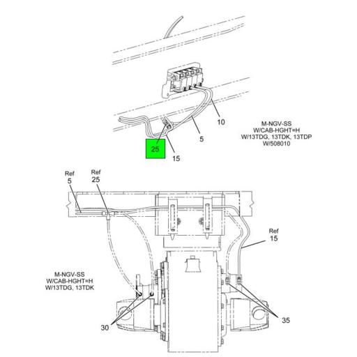3608221C2 Navistar International | Tee 1/8 MPT x 3/8 PTC x 3/8 PTC ...