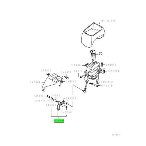 ME696853 Mitsubishi FUSO | Automatic Transmission Shift Linkage Lever ...