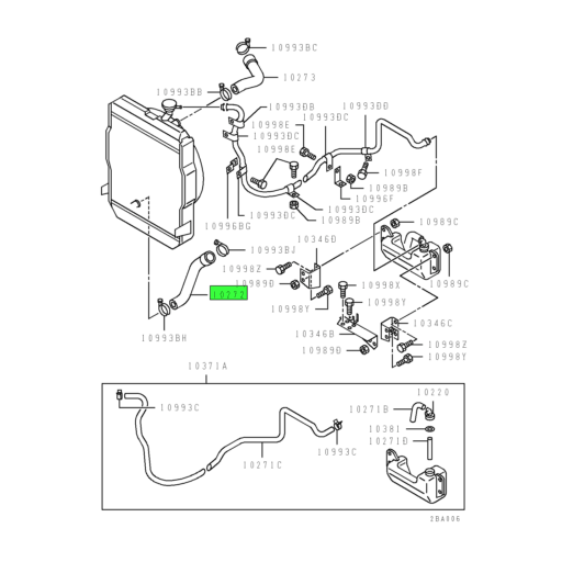 MC634267 Mitsubishi FUSO | Lower Radiator Hose | Source One Parts Center